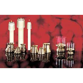 Brass Candle Followers – Holy Archangel Liturgical Supply