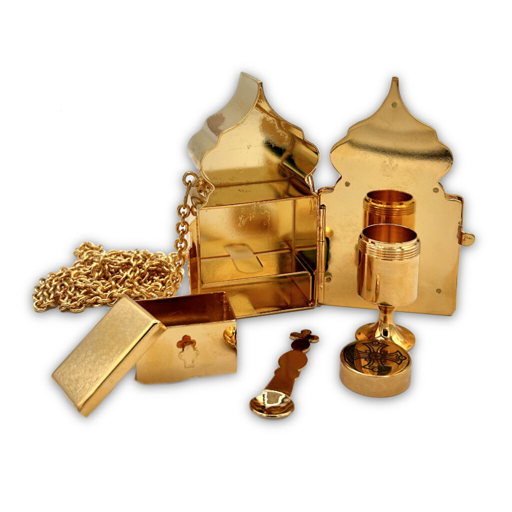 Small Sick Call Kit with Enamel and Carry Chain – Holy Archangel Candles