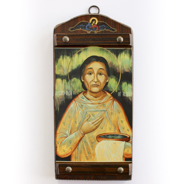 St Herman and Mat Olga Icon Pinback Buttons – Holy Archangel Candles