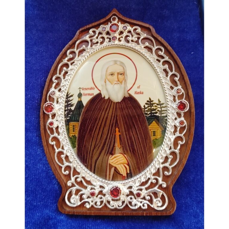 St. Herman 50th anniversary gift icon – Holy Archangel Candles