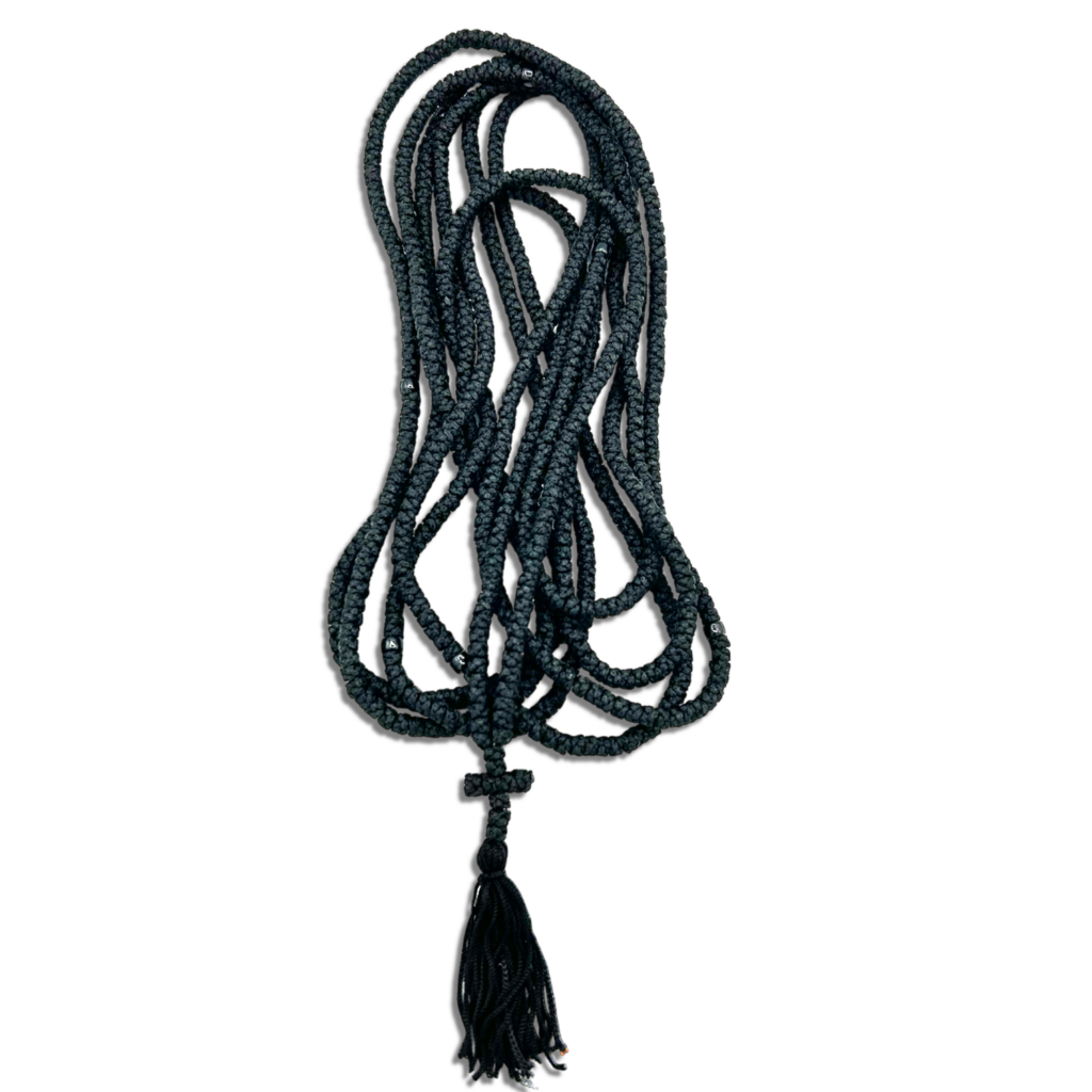 Prayer Rope 1000 knots – Black Silk – Holy Archangel Candles