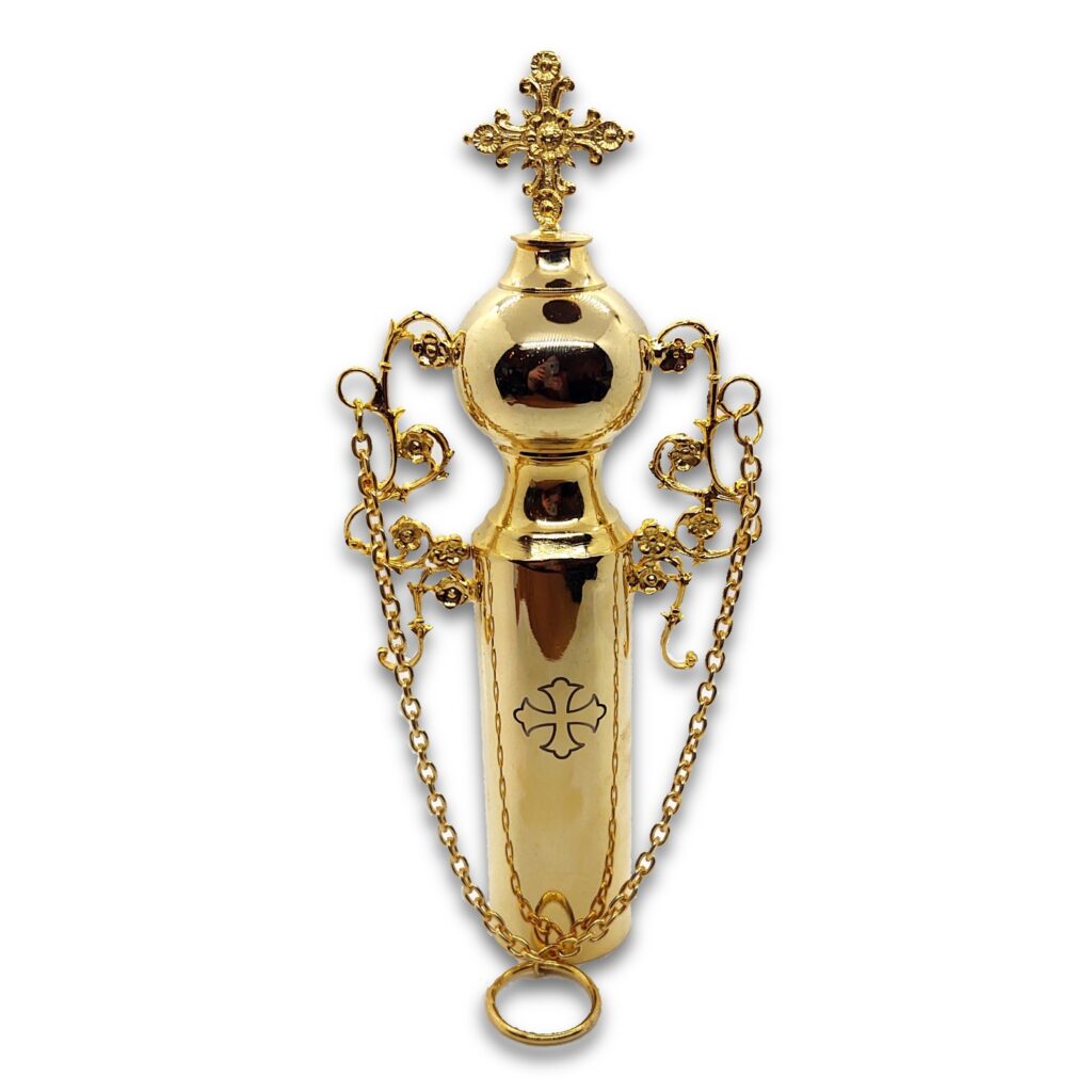Chrism Vessel – Gold Plated – Holy Archangel Candles