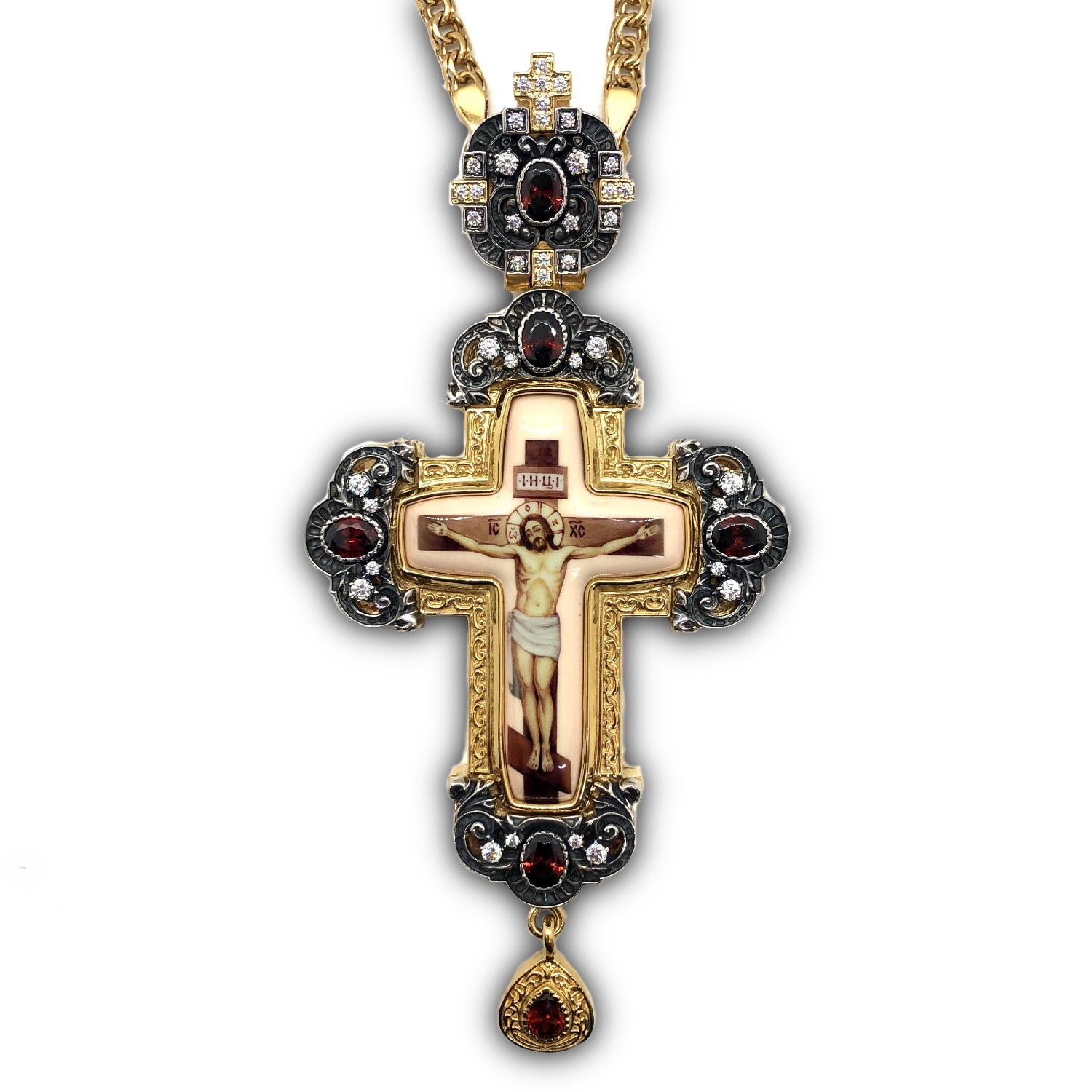 Pectoral Cross, Wood, Celtic Style - Holy Archangel Candles