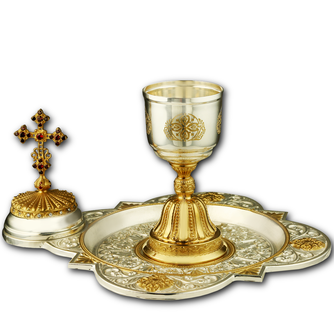 Holy Oil Vessel for Anointing - Gold Plated - Holy Archangel Candles