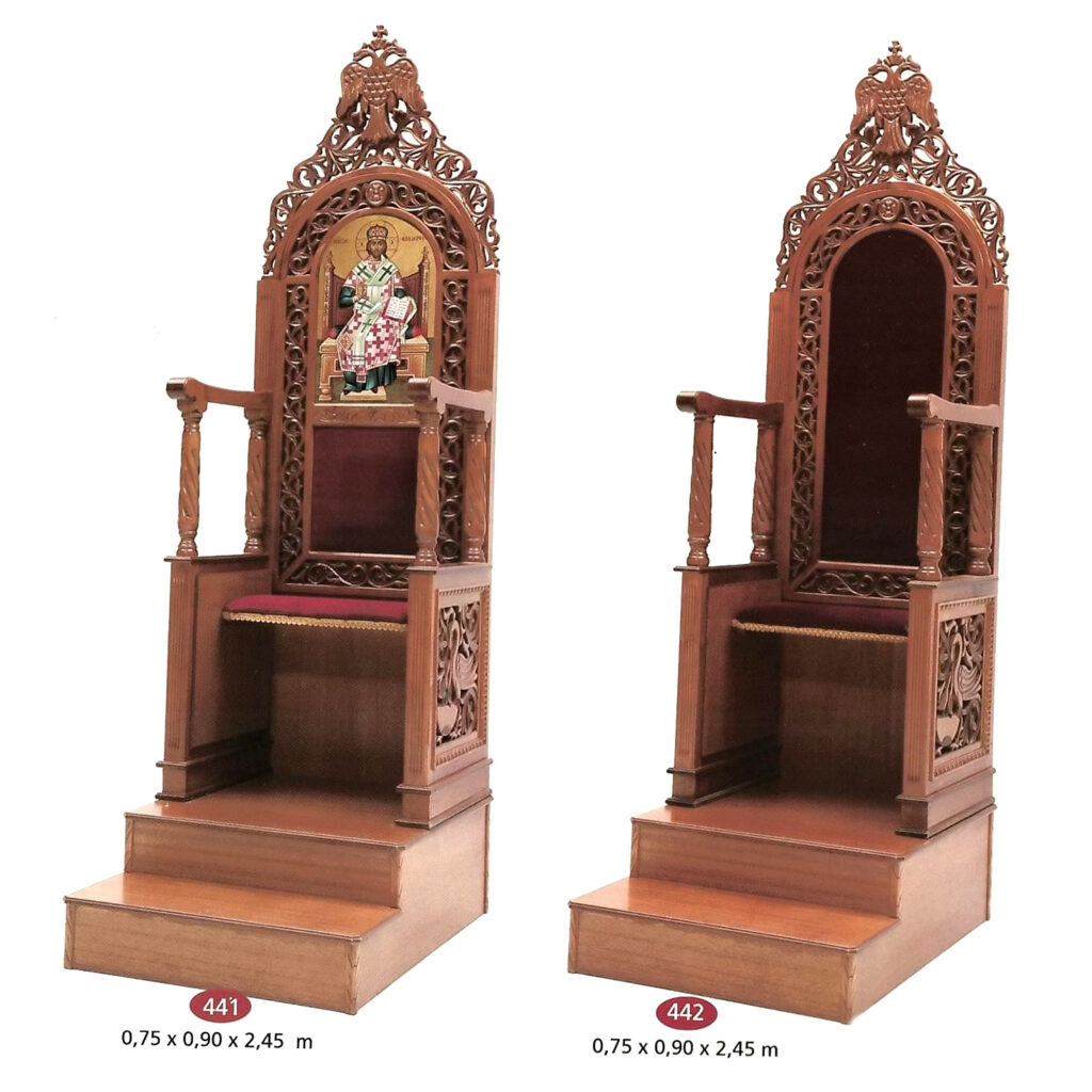 Orthodox Bishop Throne, 1 – Holy Archangel Candles