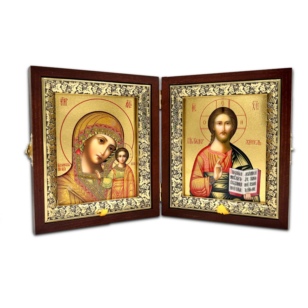 Folding Icon, Medium, Embossed Outer Cover, Wedding Set, Gold with Gold ...