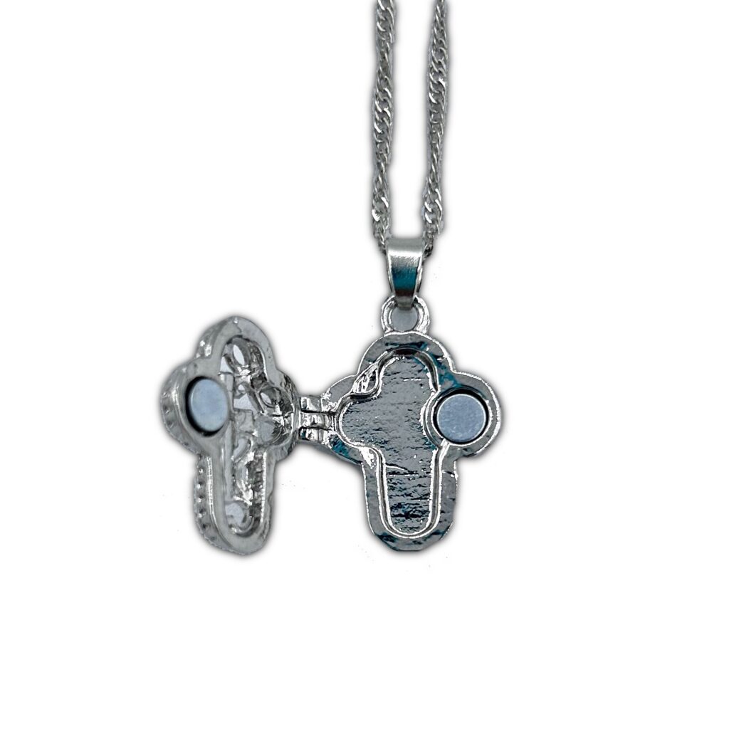 Silver Locket Cross – Holy Archangel Candles