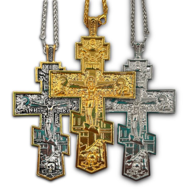 3 Bar Priest Pectoral Cross – Holy Archangel Candles